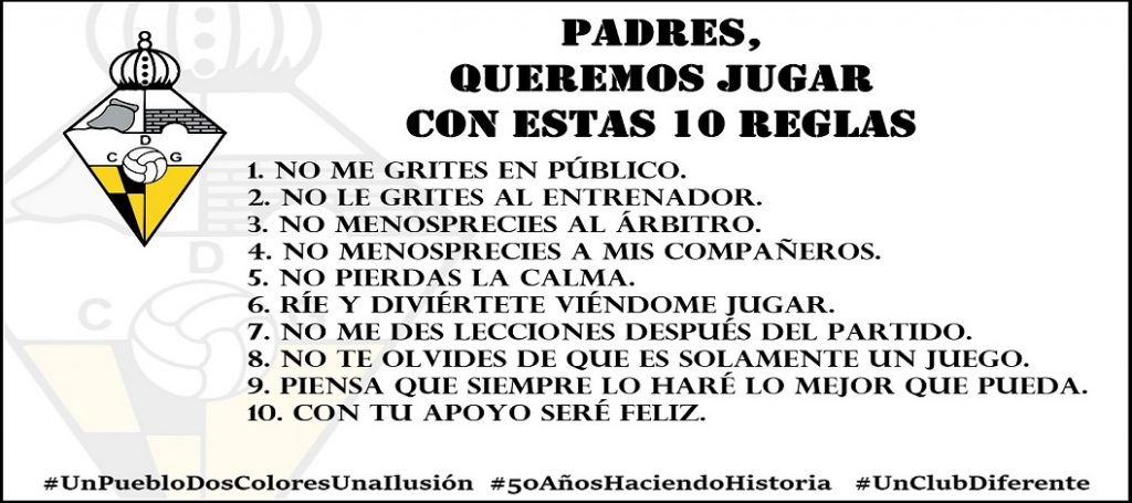 «Padres, queremos jugar con estas 10 reglas» – C.D. Galapagar